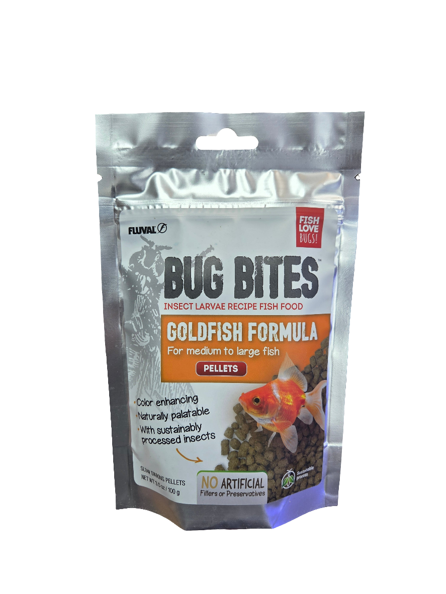 Fluval - Bug Bites Goldfish Formula Pellets - 3.5oz – Aquatic Oasis Reefing