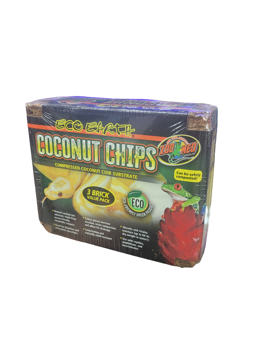 Zoo Med - Eco Earth Coconut Chips - 3 brick value pack – Aquatic Oasis ...