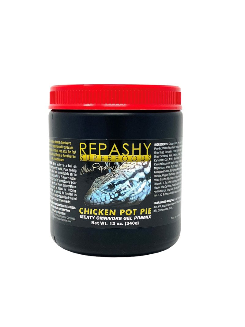 Repashy Chicken Pot Pie Omnivore Mix 12oz - Meaty Reptile Food Gel ...